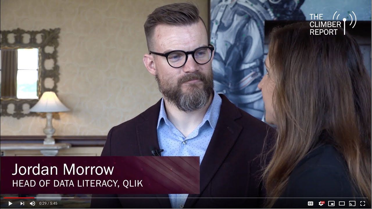The key to becoming data literate with Qlik's Jordan Morrow | Climber ...