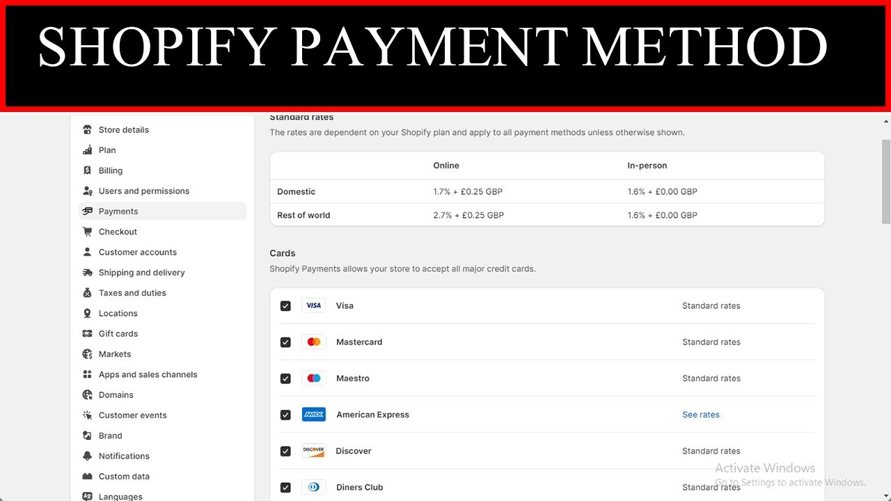 Shopify payment method for Pakistan 2023|Shopify payment gateway in ...