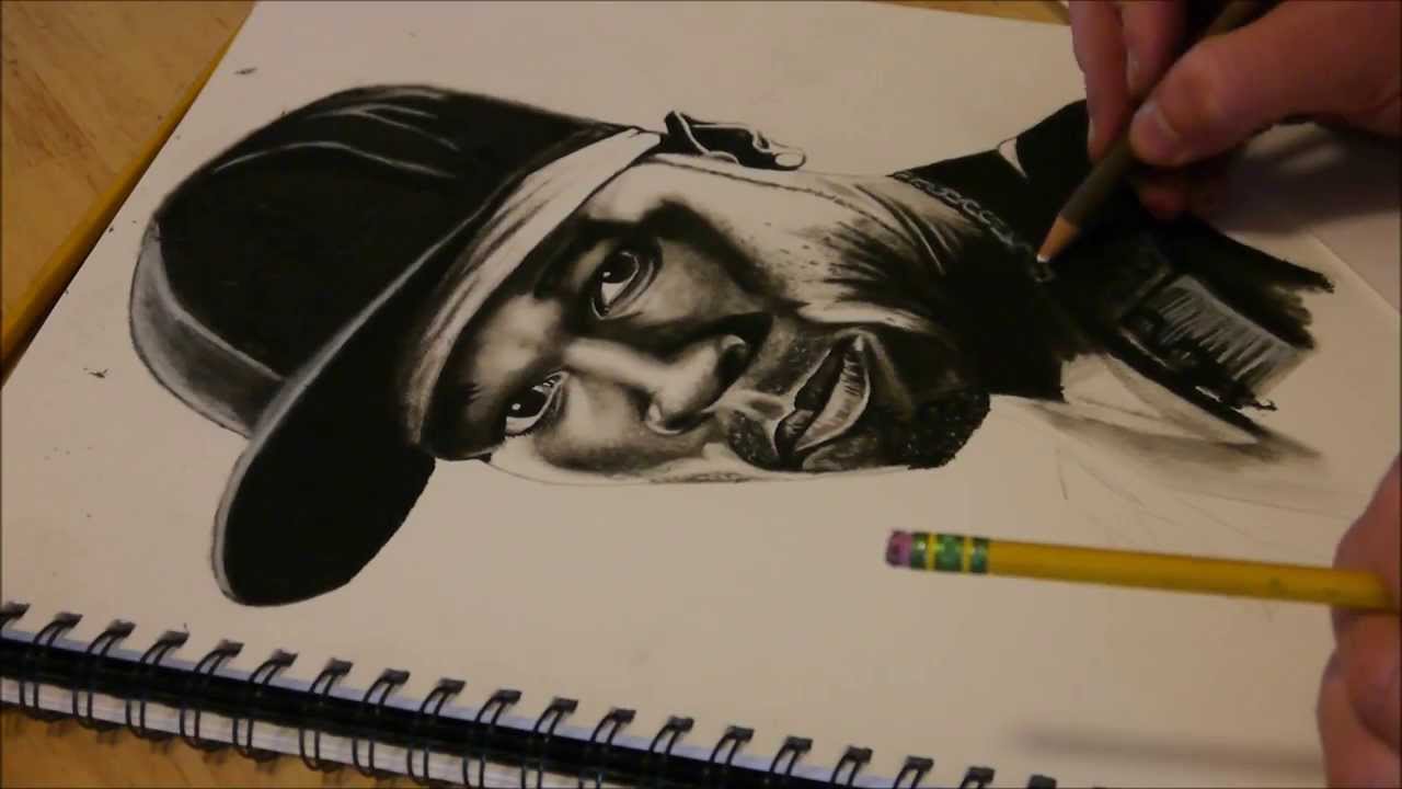 50 Cent Speed Drawing - YouTube