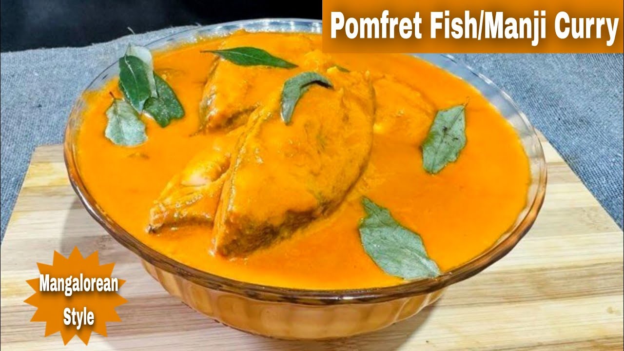 Mangalorean style Pomfret Fish curry| Manji curry recipe|How to make ...