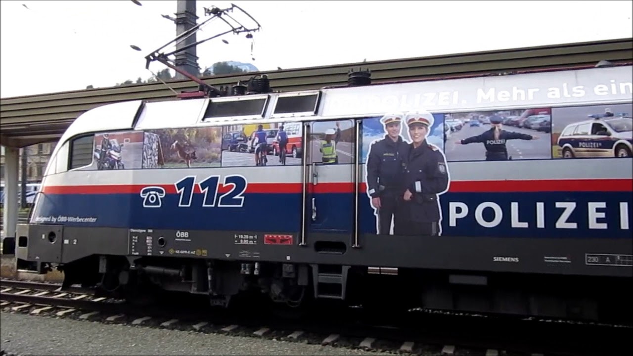 "Polizei-Taurus" 1116 250: Tonleiteranfahrt mit RailJet - YouTube