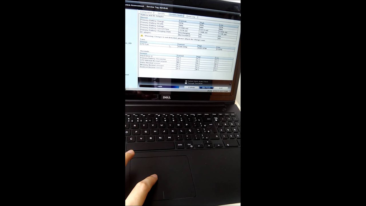 Comparação no ePSA DELL: detecta x não detecta o touchpad - parte 1 ...