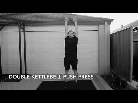 Double Kettlebell Push Press - YouTube