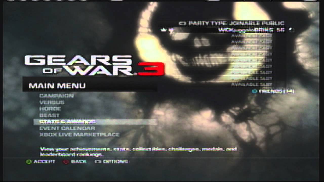 My Stats and Medals for Gears of War 3 - YouTube