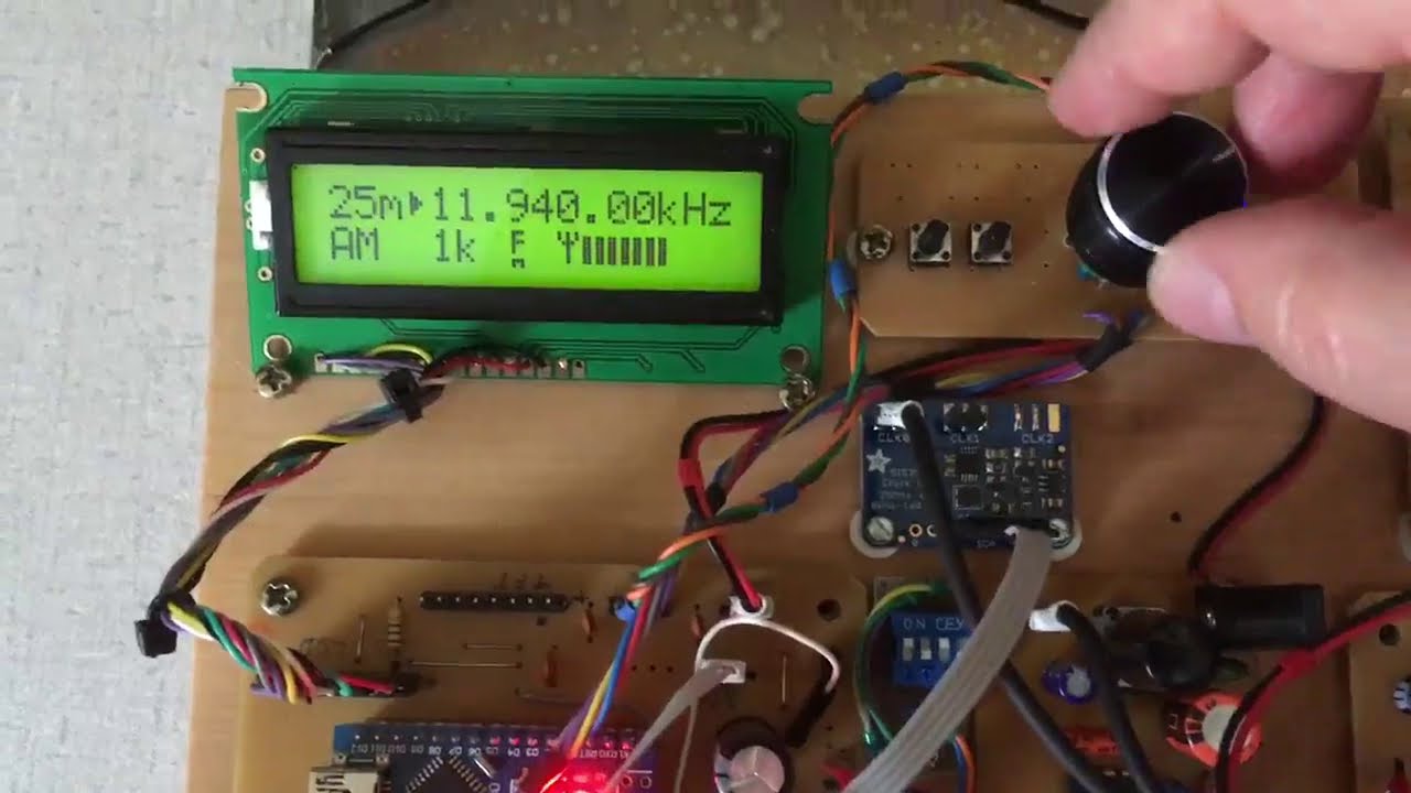 Si5351 + Si4735 DSP Radio Double Conversion - Update 1kHz steps tuning ...