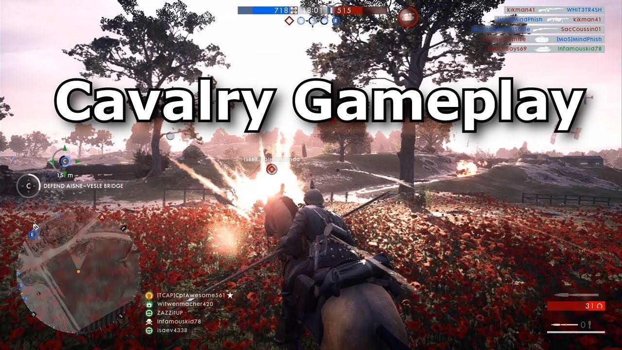 Cavalry Gameplay (Battlefield 1) - YouTube
