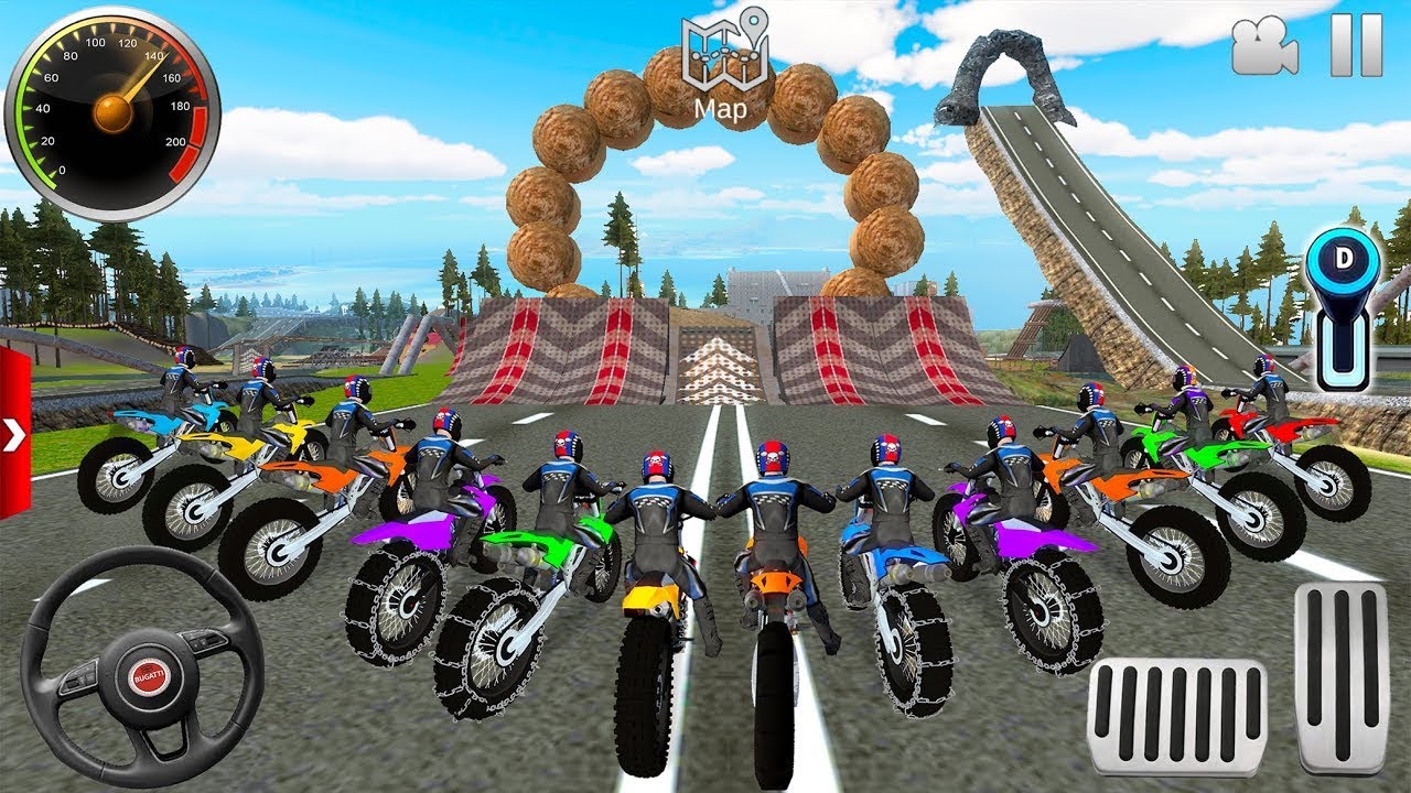 Racing Xtreme Motorbikes - stunts Motor Racing Bike #1 - Motocross game Android ios Gameplay ...