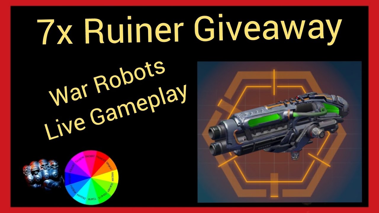 War Robots live Gameplay and 7x Ruiner Giveaway - YouTube