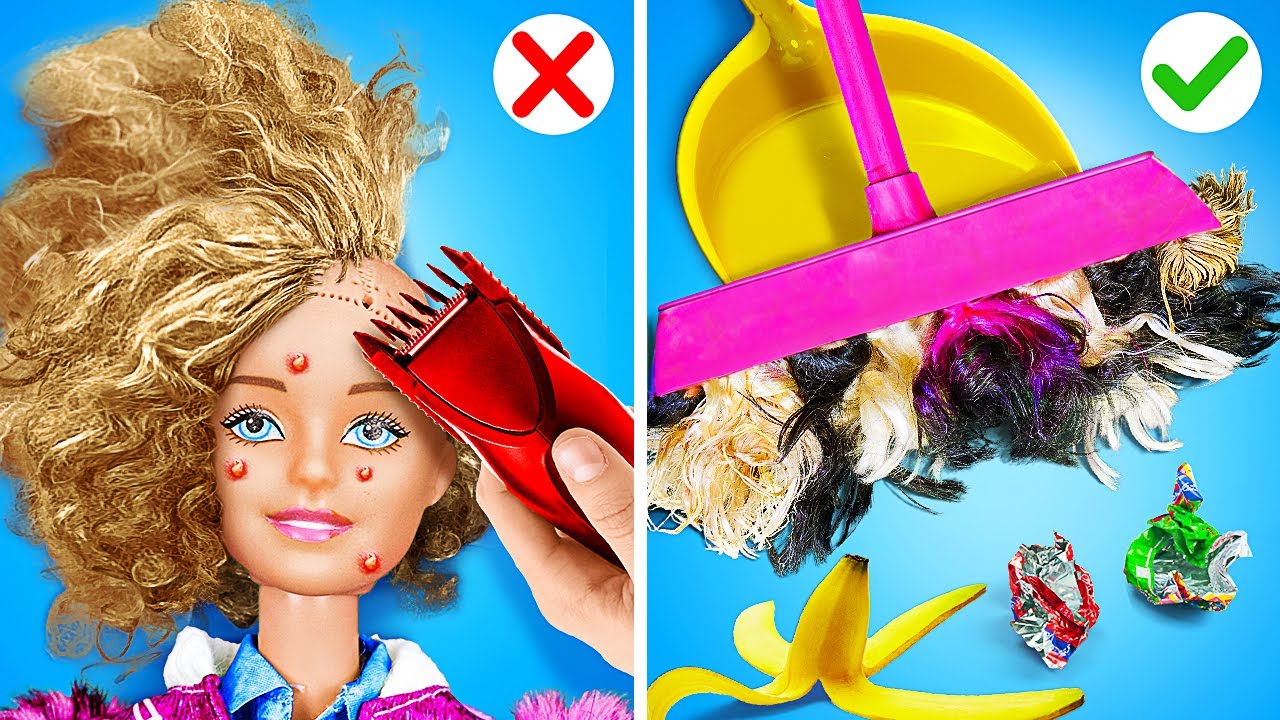 EXTREME BARBIE BEAUTY MAKEOVER 🤩🎀 Cute Miniature Crafts & Tiny DIY ...