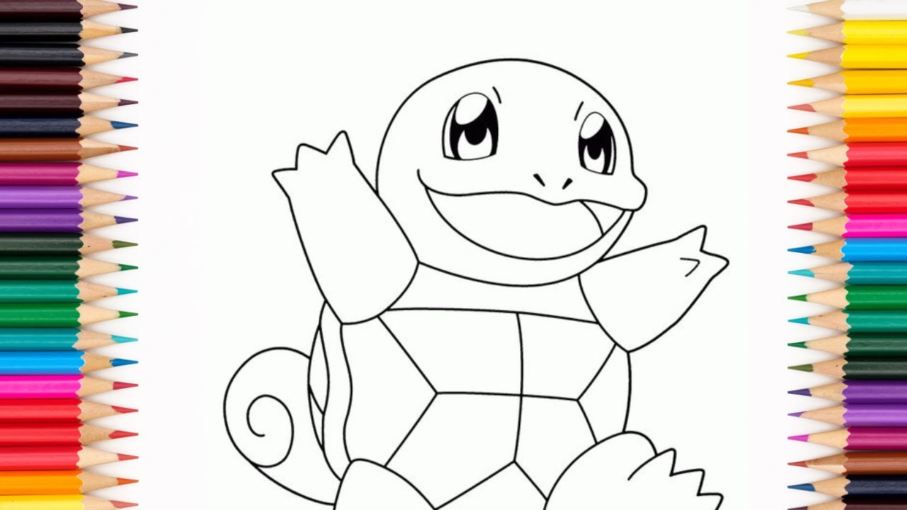 Pokemon Squirtle Coloring Pages