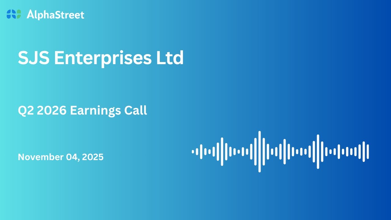SJS Enterprises Ltd Q2 FY2025-26 Earnings Conference Call - YouTube