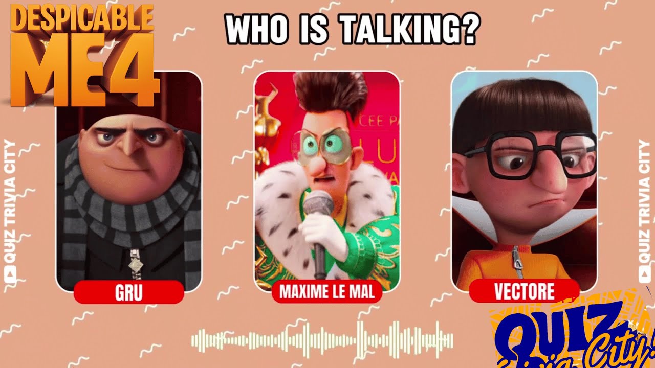 Guess The Despicable Me 4 Scenes Quiz - YouTube