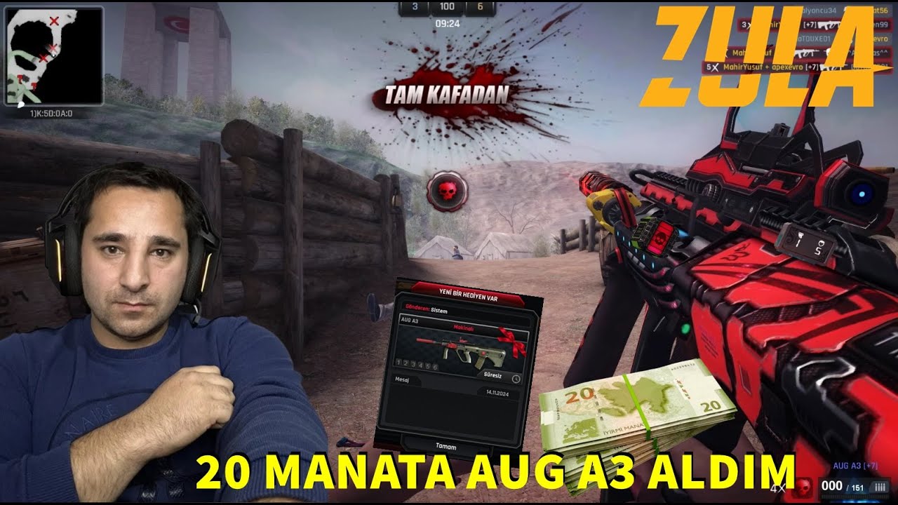 ZULA`DA 20 MANATA ÖMÜRLÜK AUG A3 SİLAHINI ALDIM SUPER SİLAH - YouTube