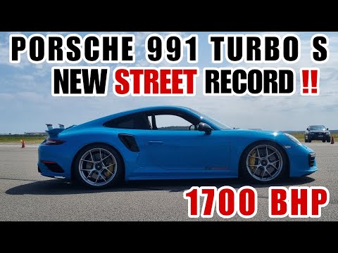 1700 BHP Porsche 991 Turbo S ES1500 | Street Record from 100-200 Km/h !!