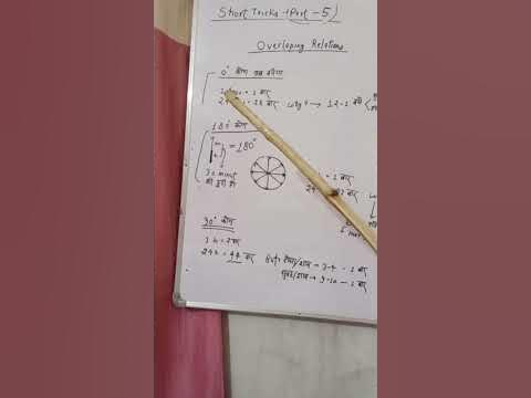 #CLOCK- #Hour and Minut Hand part-5 #Topic-2 (OVERLAPPING RELATIONS) #solve_in_2_Seconds - YouTube