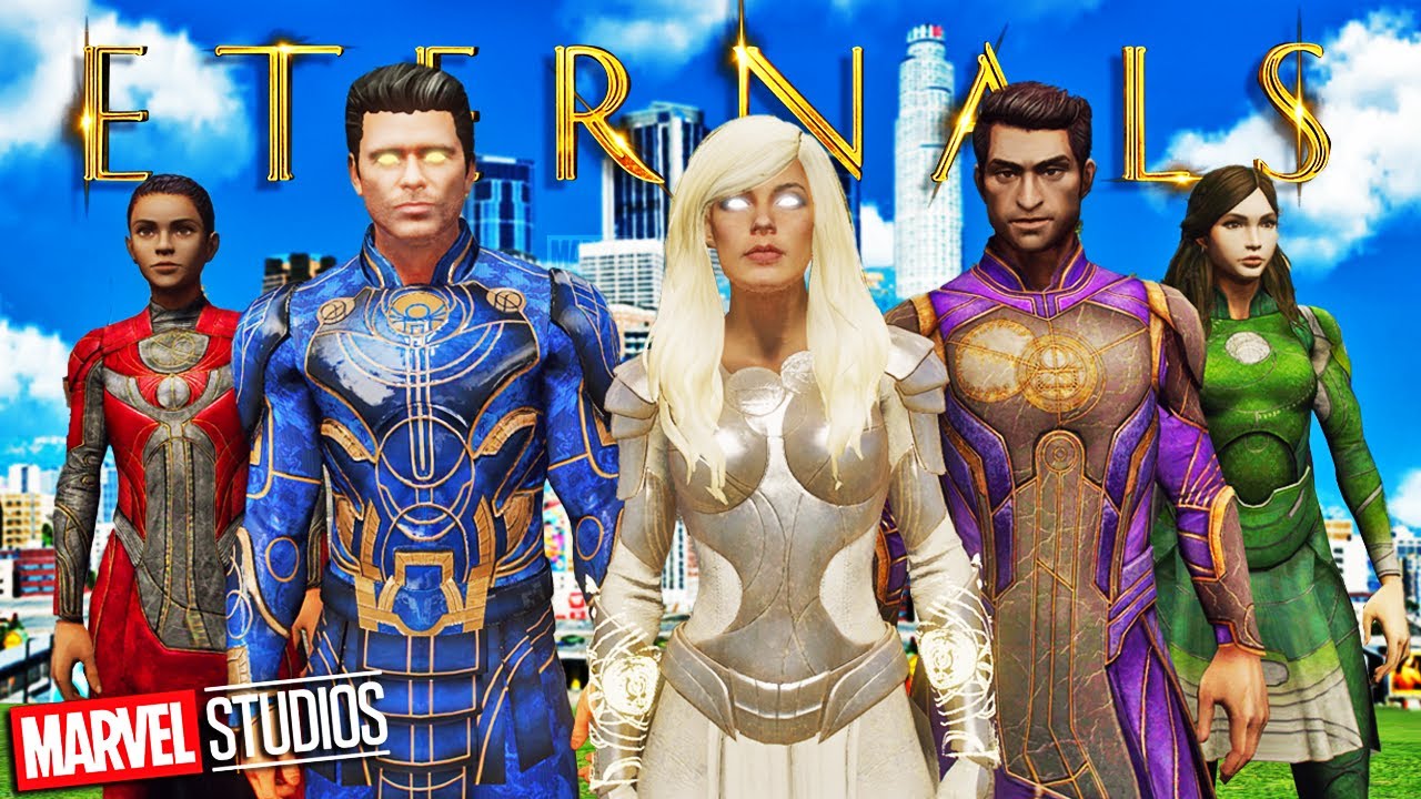 The ETERNALS SUPER HEROES In GTA 5 (Super Powers) - YouTube