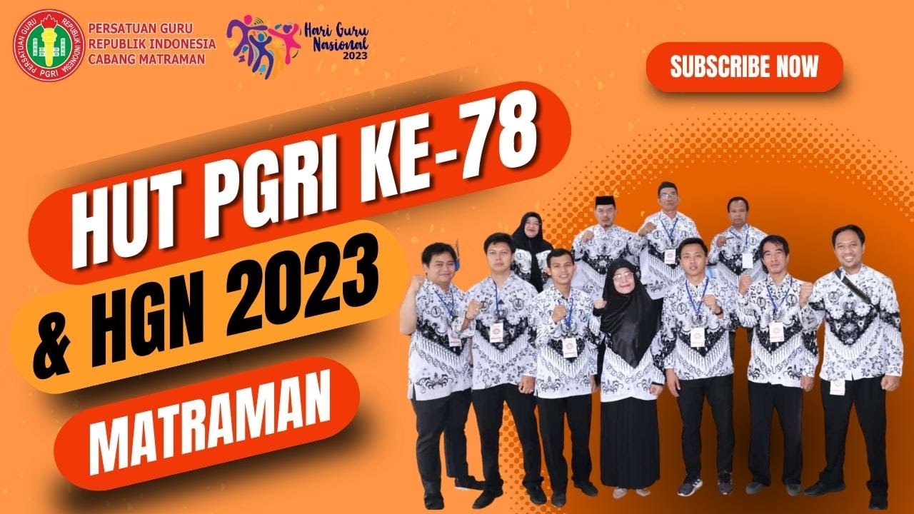 PGRI Matraman - Selamat Hari Guru Nasional dan HUT PGRI Ke-78 - YouTube