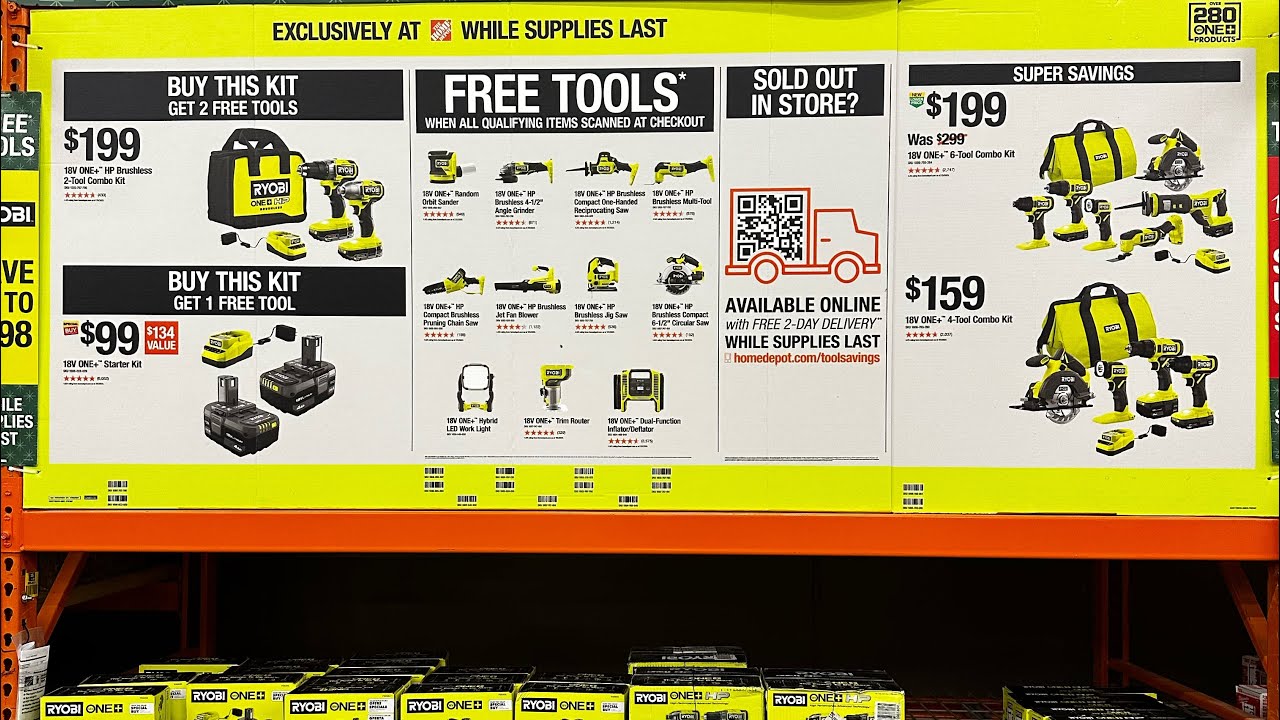 Homedepots Ryobi Christmas/Black Friday Tool Deals - YouTube
