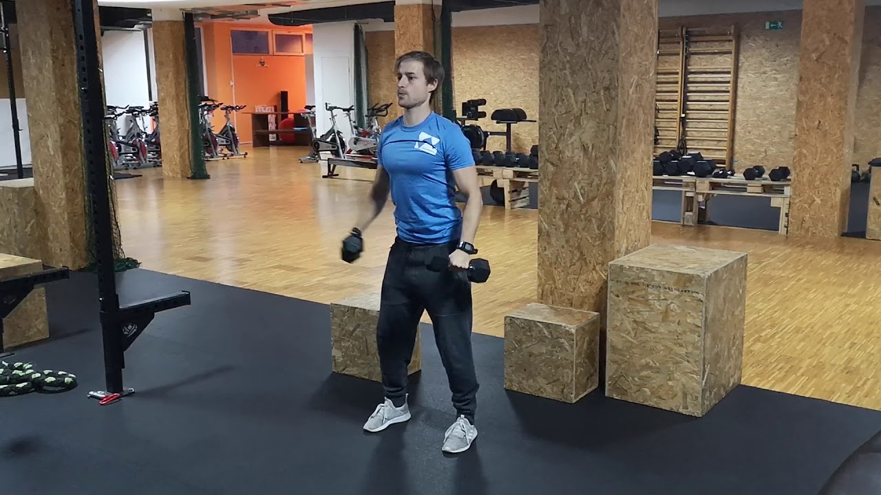 Dubbell scaption lateral raise #Wagnerfit - YouTube