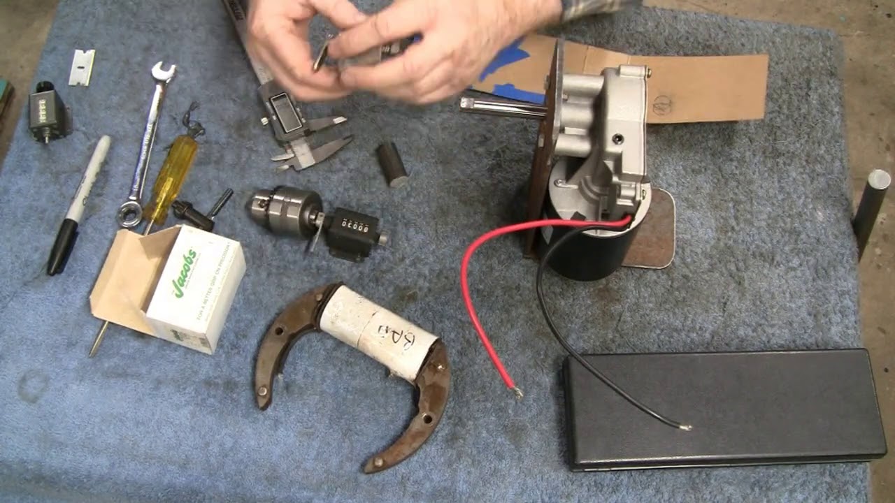 HOMEMADE ENGINE COIL WINDER (part 1) - YouTube