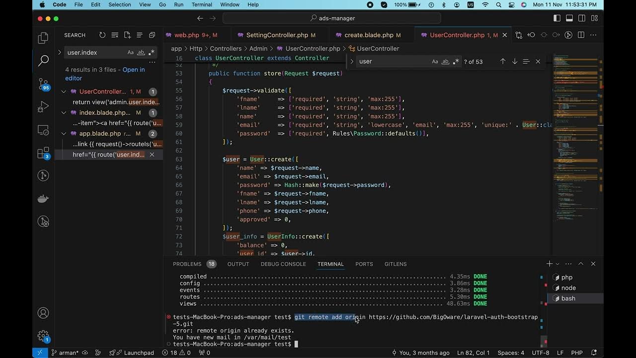 How to Add a Remote Origin to an Existing Git Project | Git Basics - YouTube