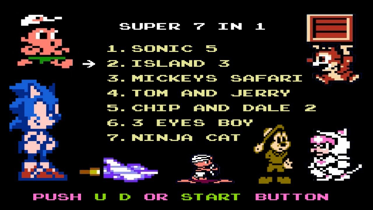 Sonic's NES 7-in-1 Dash : Nes Adventure - YouTube