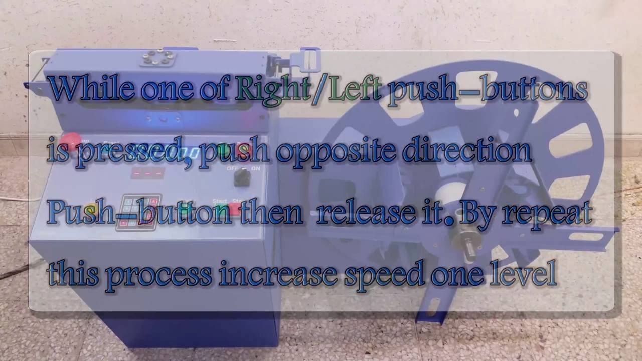 Behta wire-rope hanking and measuring machine - YouTube