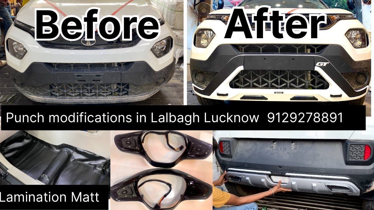 Tata punch GT Line and modifications in Lalbagh Lucknow 9129278891 ...
