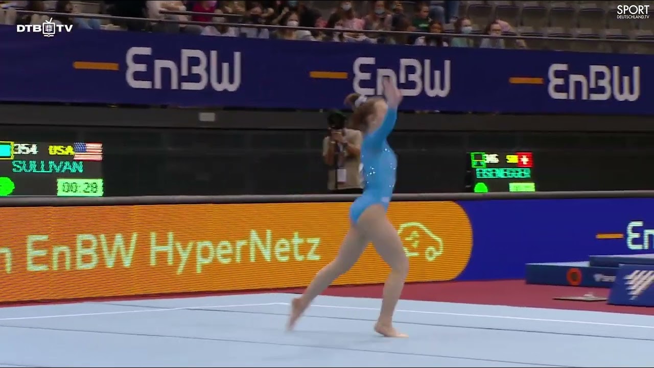 Ashlee Sullivan (USA) - Floor - DTB Team Challenge 2022 - YouTube