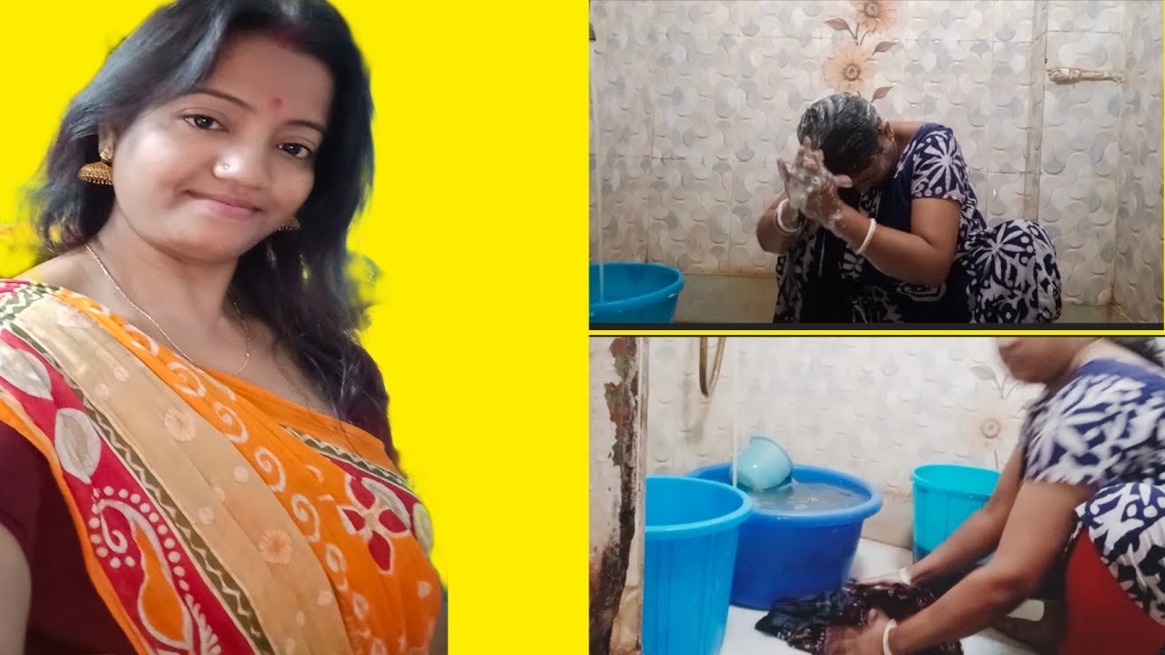 Bathroom cleaning vlog//cloth wash//hair wash vlog ....#jaya,s vlog ...