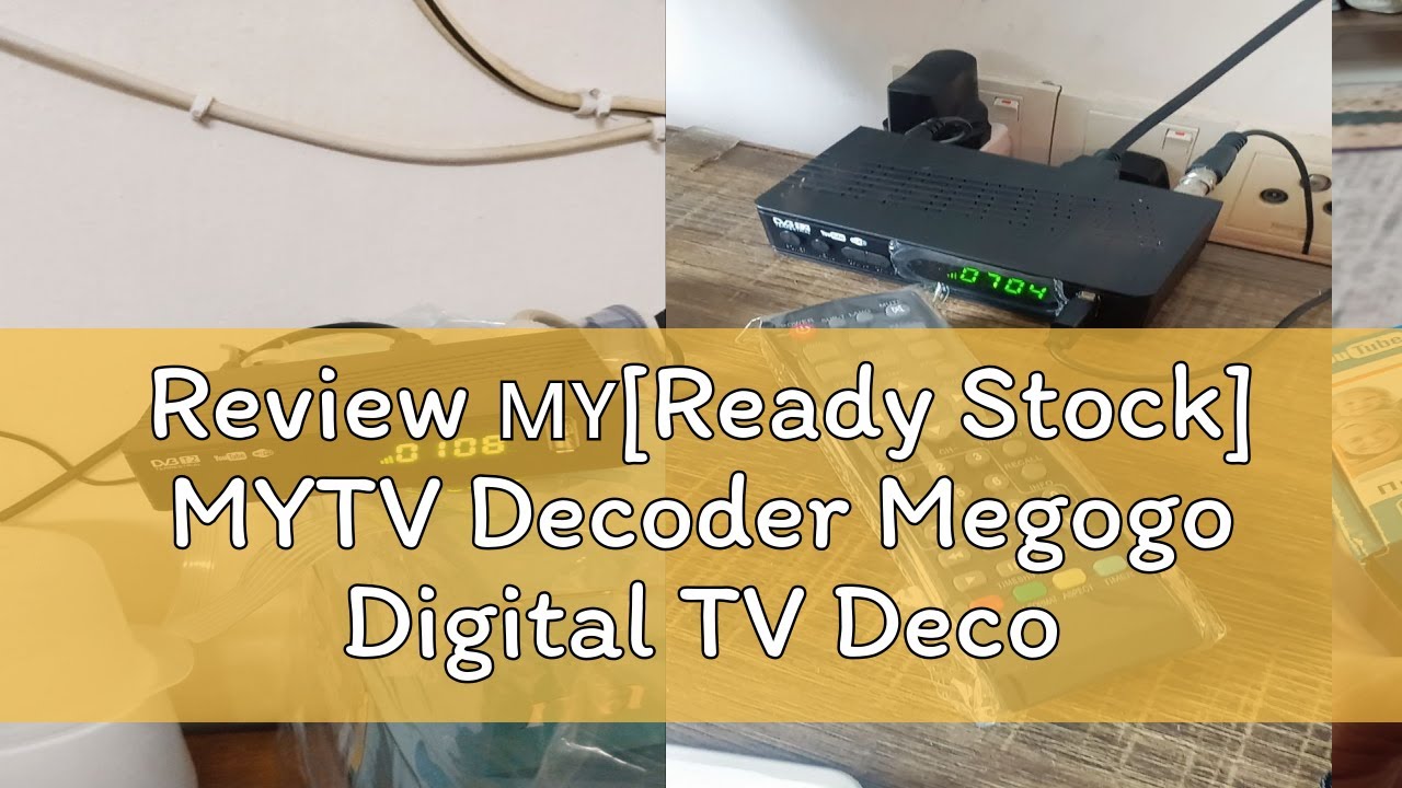 Review 🇲🇾[Ready Stock] MYTV Decoder Megogo Digital TV Decoder HDTV ...