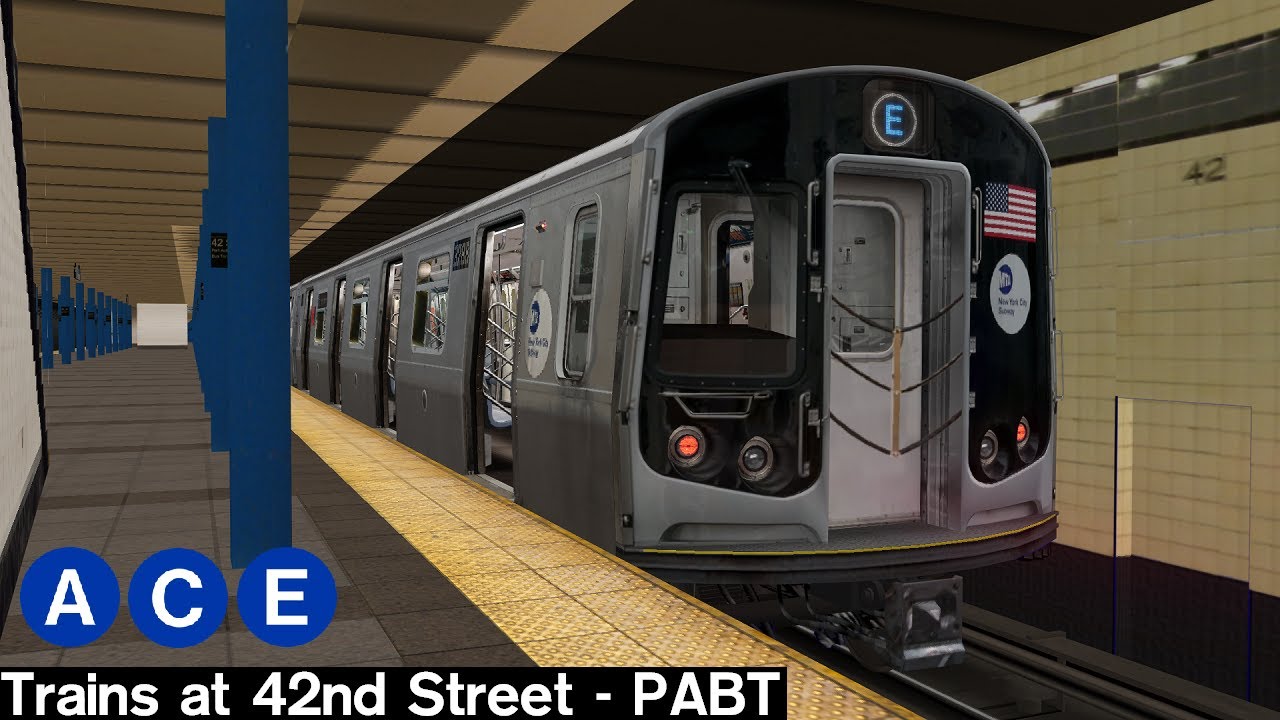 OpenBVE Virtual Railfanning: A, C, and E Trains at 42nd Street - PABT ...