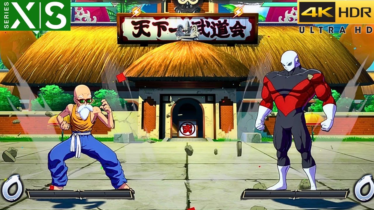 DB FighterZ - Master Roshi & Goku vs Jiren & Vegeta (Hardest AI) 4K ...