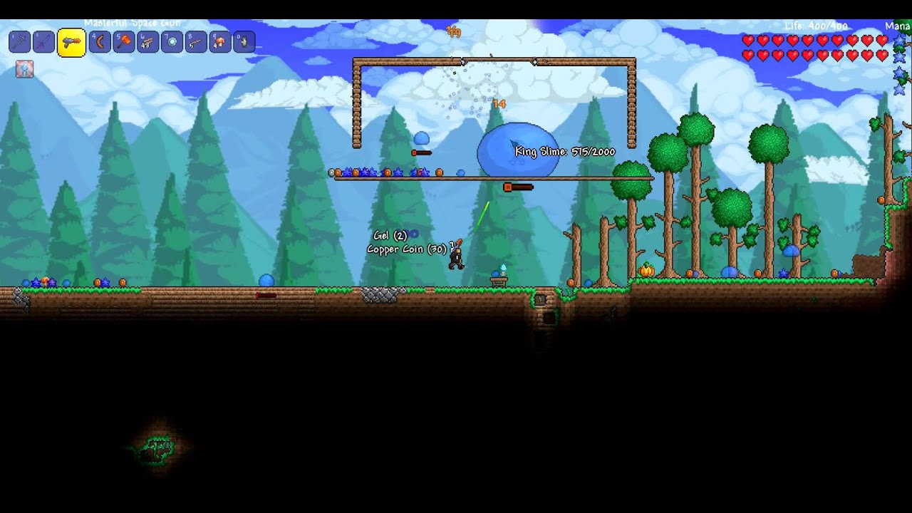 Terraria - King Slime Boss Random Encounter - YouTube