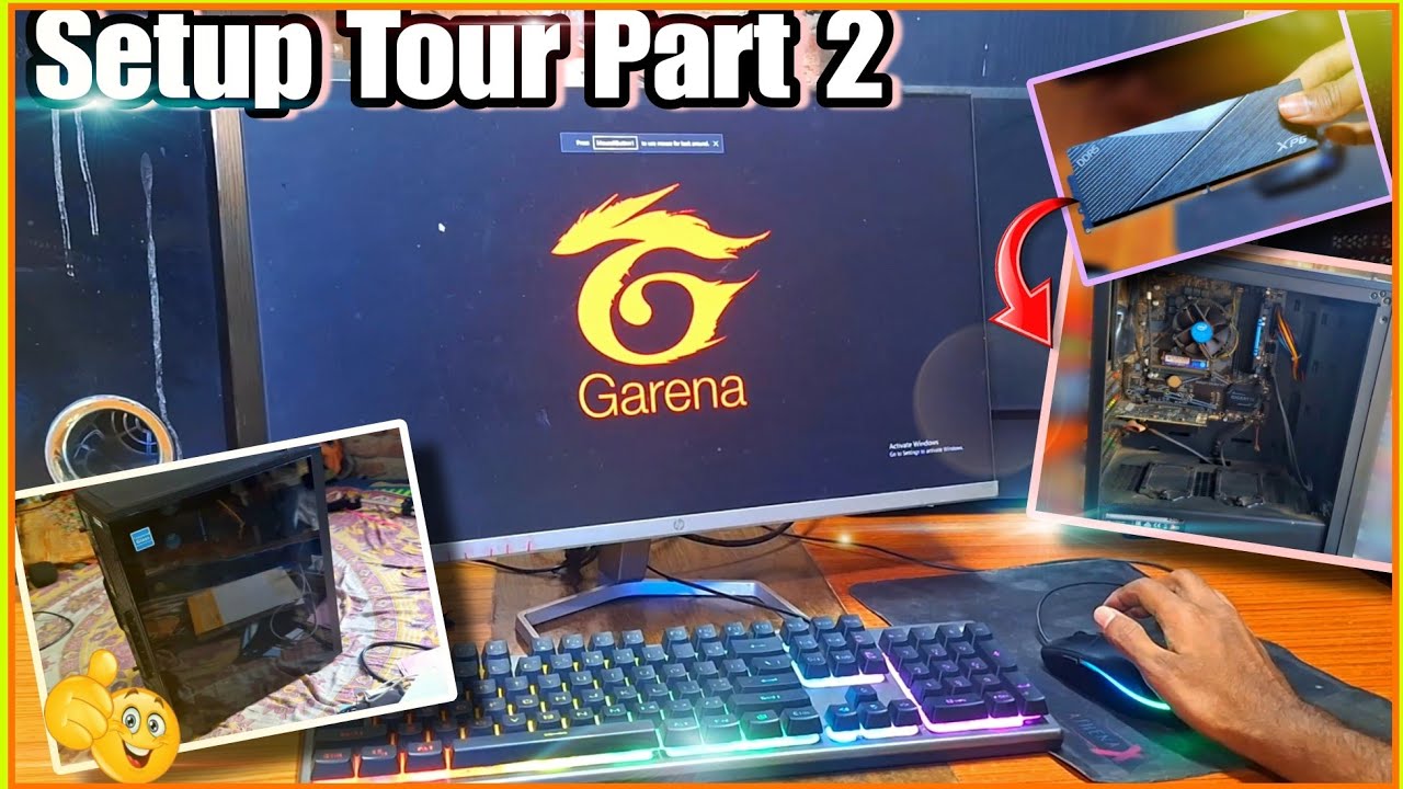 Setup Tour Video Part 2 💖 System Upgrade 🥰 💯 Gaming Setup complete 👌 ...
