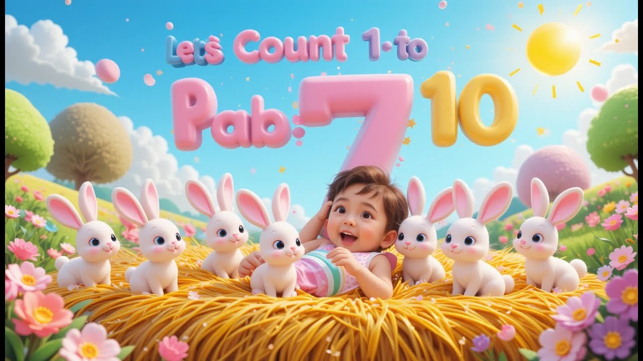 Rabbit counting song | learn numbers with cute bunnies – educational ...