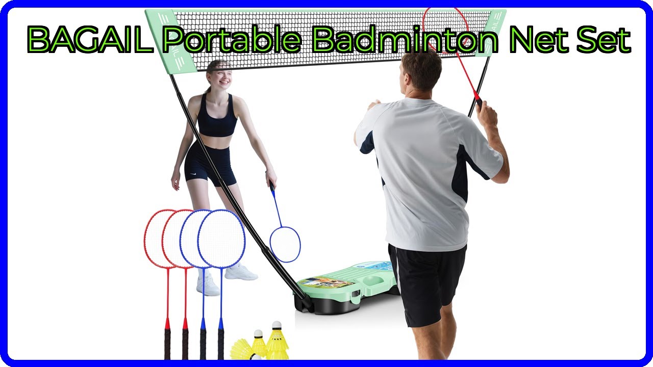 REVIEW (2026): BAGAIL Portable Badminton Net Set. ESSENTIAL details ...