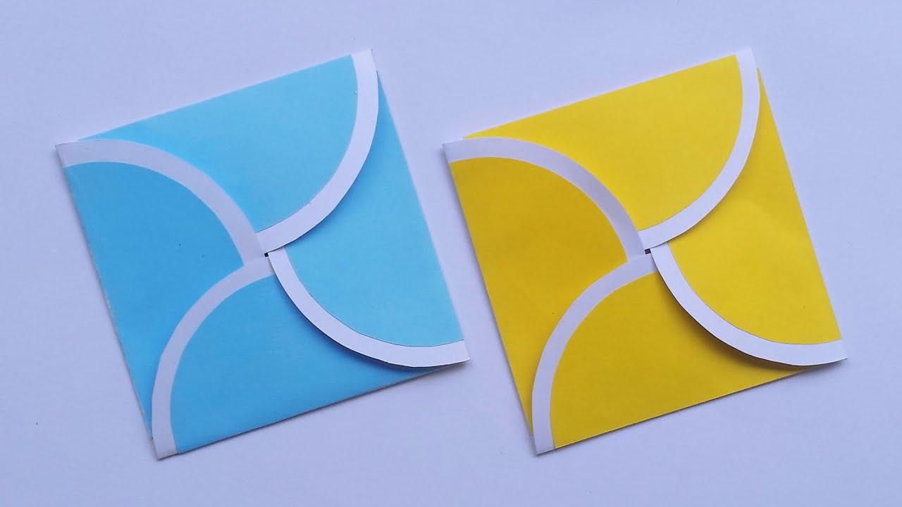 How To Make Circular Envelope With Paper | Circle Envelope | как ...