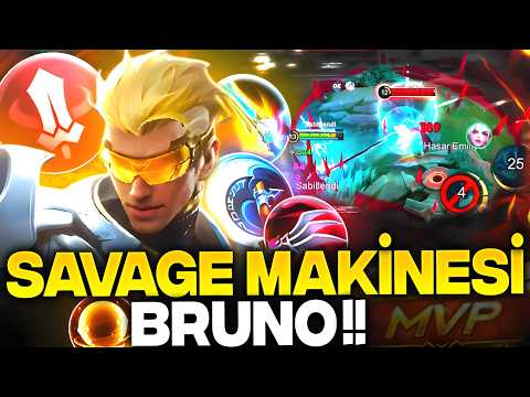 SAVAŞCI AMBLEM BRUNO = SAVAGE MAKİNESİ! 🔥 - Mobile Legends