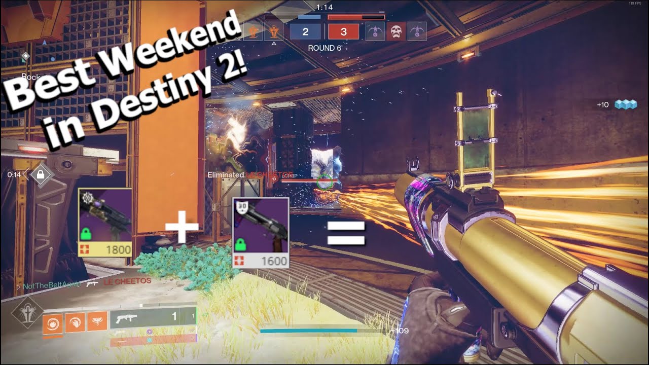 The Most Fun Weekend In Destiny 2 - Weapon Crafting Bug Tribute - YouTube