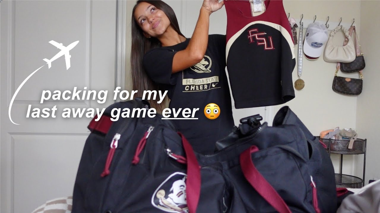 pack with me *my last away game* - YouTube