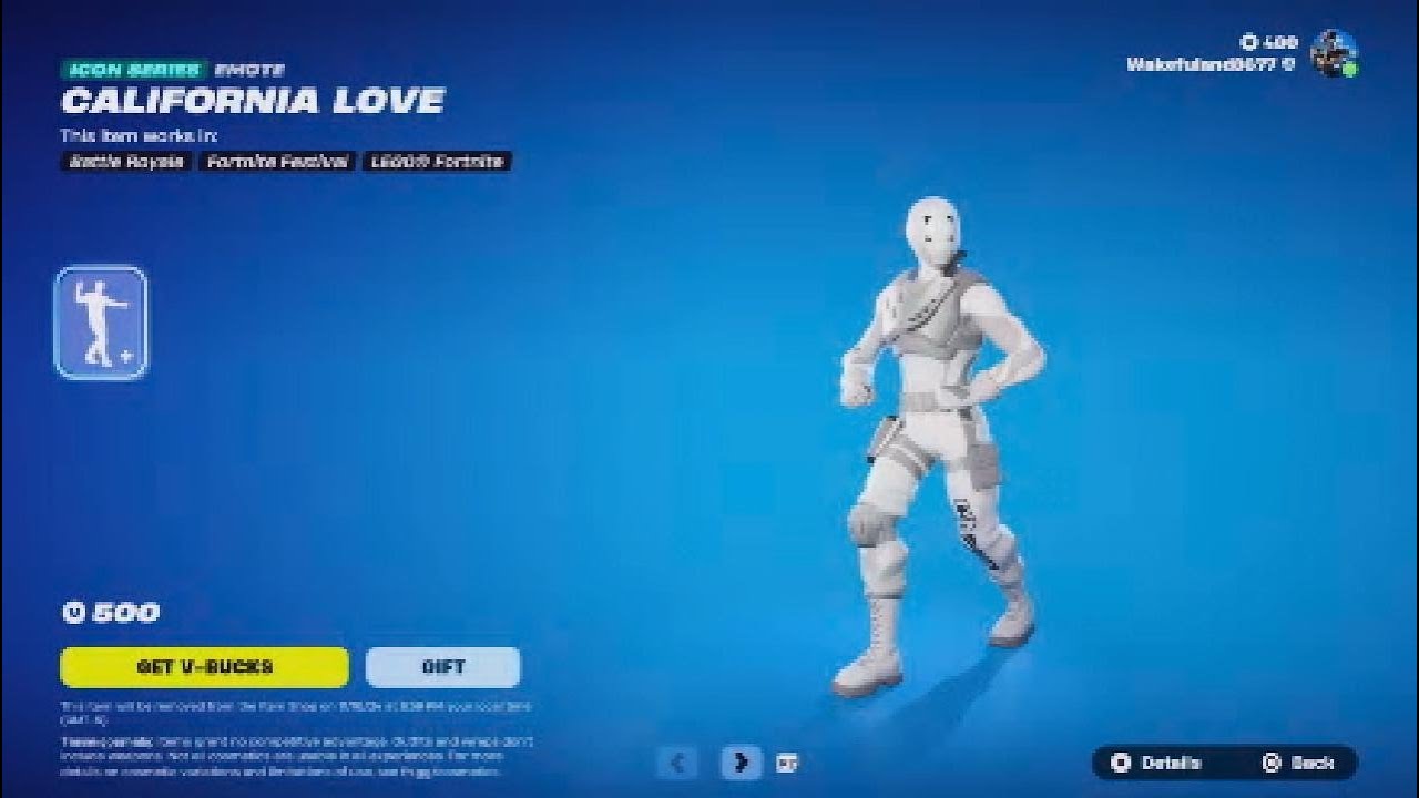 Fortnite item shop NEW CALIFORNIA EMOTE (November 13th 2024) - YouTube