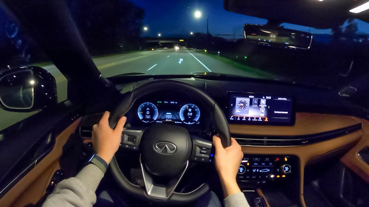 2022 Infiniti QX60 Autograph - POV Night Drive (Binaural Audio) - YouTube