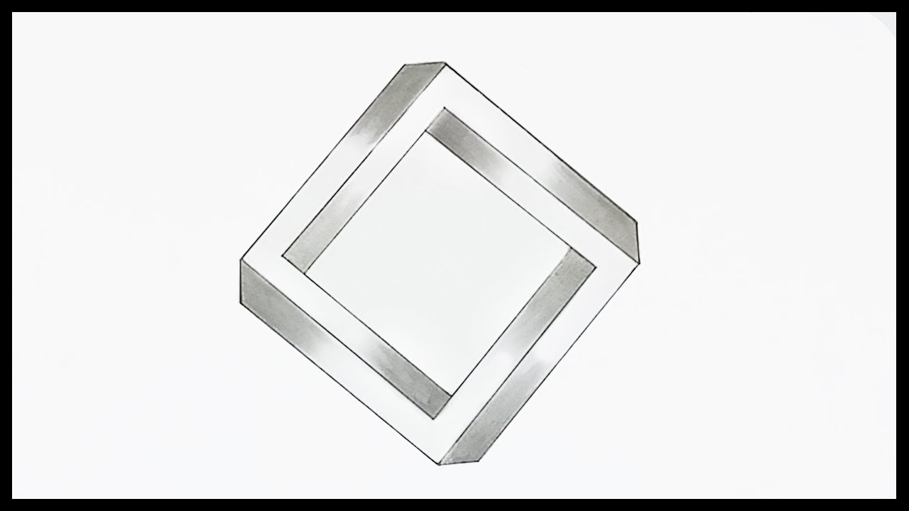 how to draw an optical illusion square ||how to draw optical illusion ...