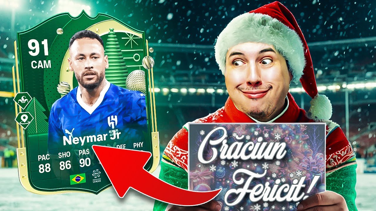 🔴 CRACIUN FERICIT CU NEYMAR WINTER WILDCARD + ICON PACK - LIVE FC 25 ...