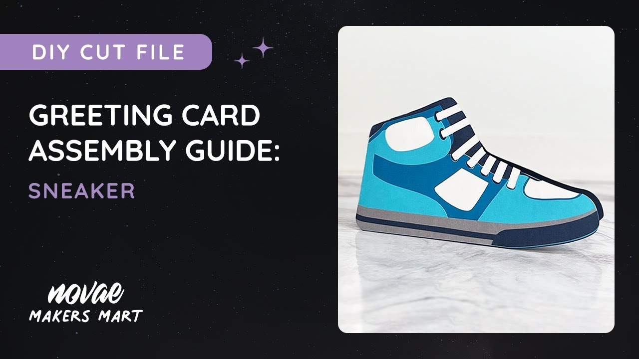 Sneaker Card SVG | DIY Sneakerhead Greeting | Fun Shoe Lover Gift Card ...