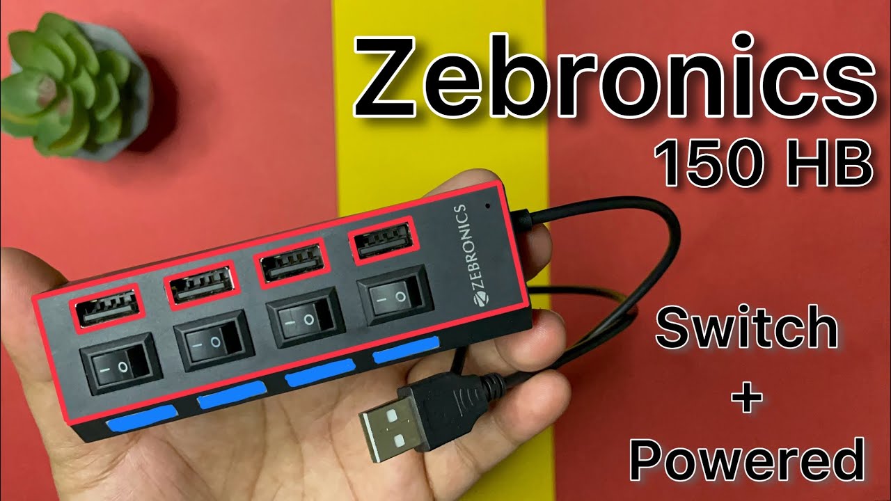 Zebronics | 4-Port | Powered | USB Hub | Unboxing & Review - YouTube