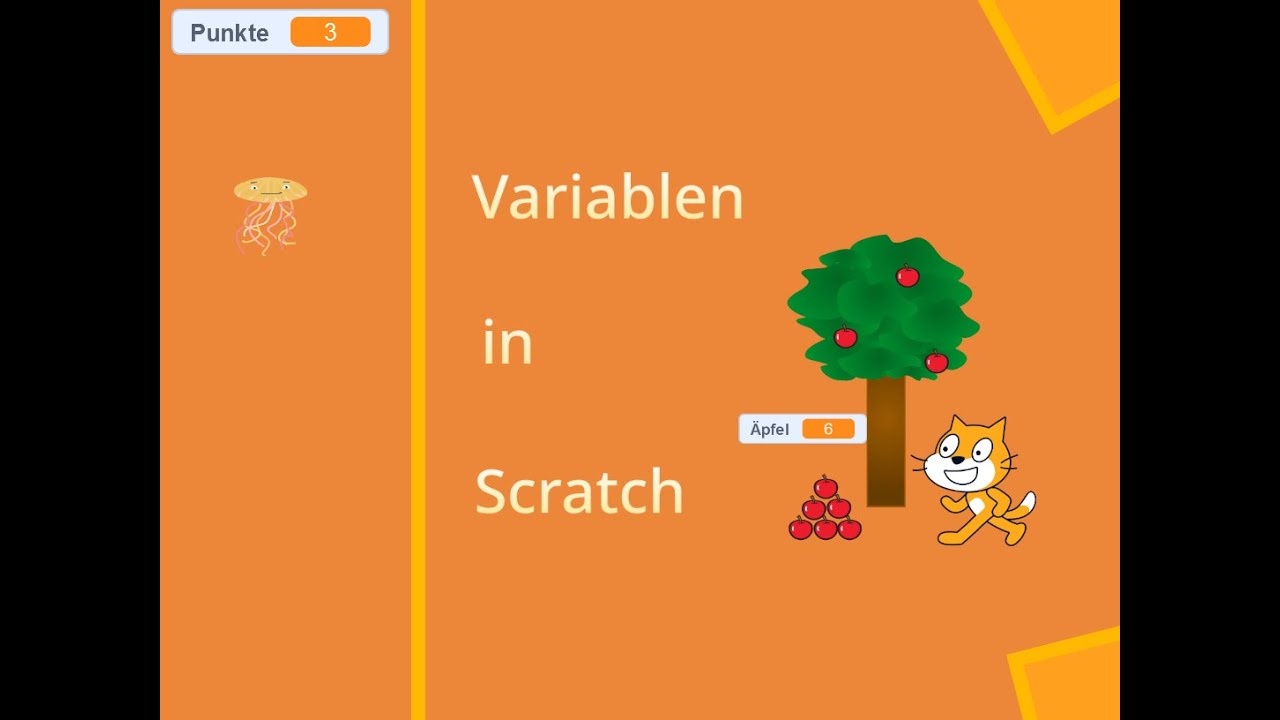 Variablen in Scratch Teil 1 - Wie kann man Punkte zählen? (Erstes ...
