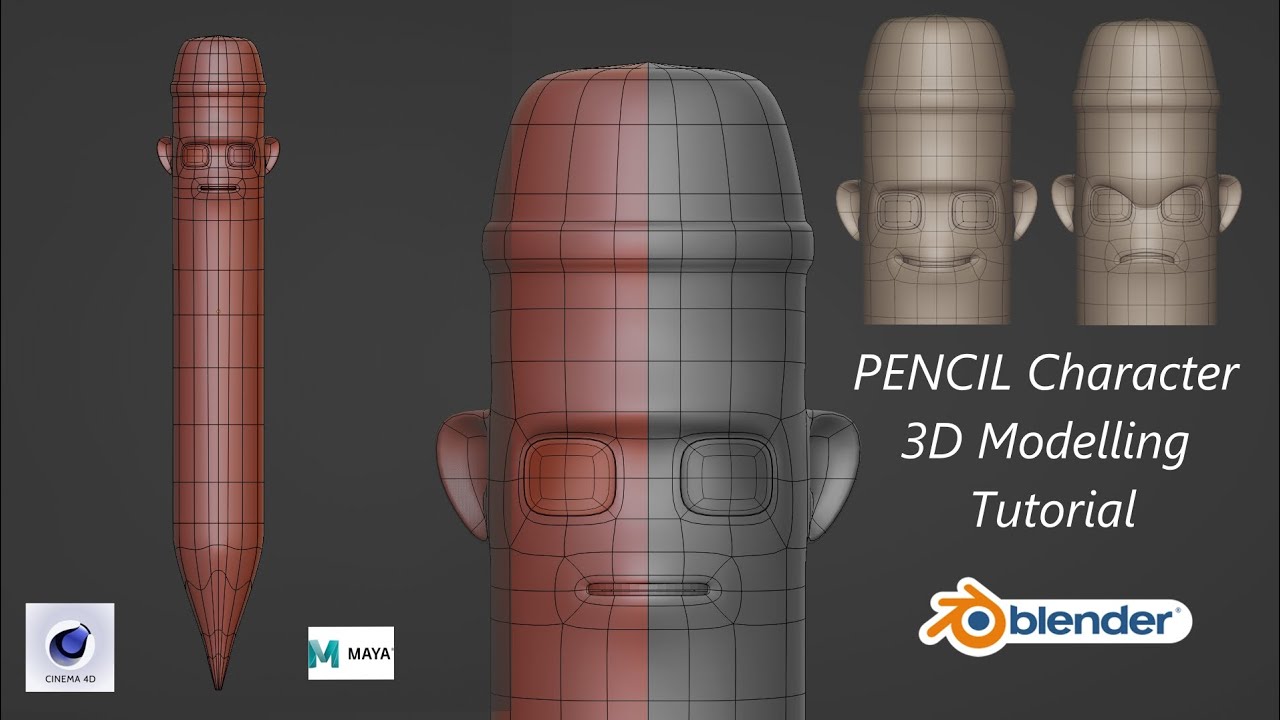 Pencil Animation Character Modelling Tutorial | Blender 🏻🎧 - YouTube