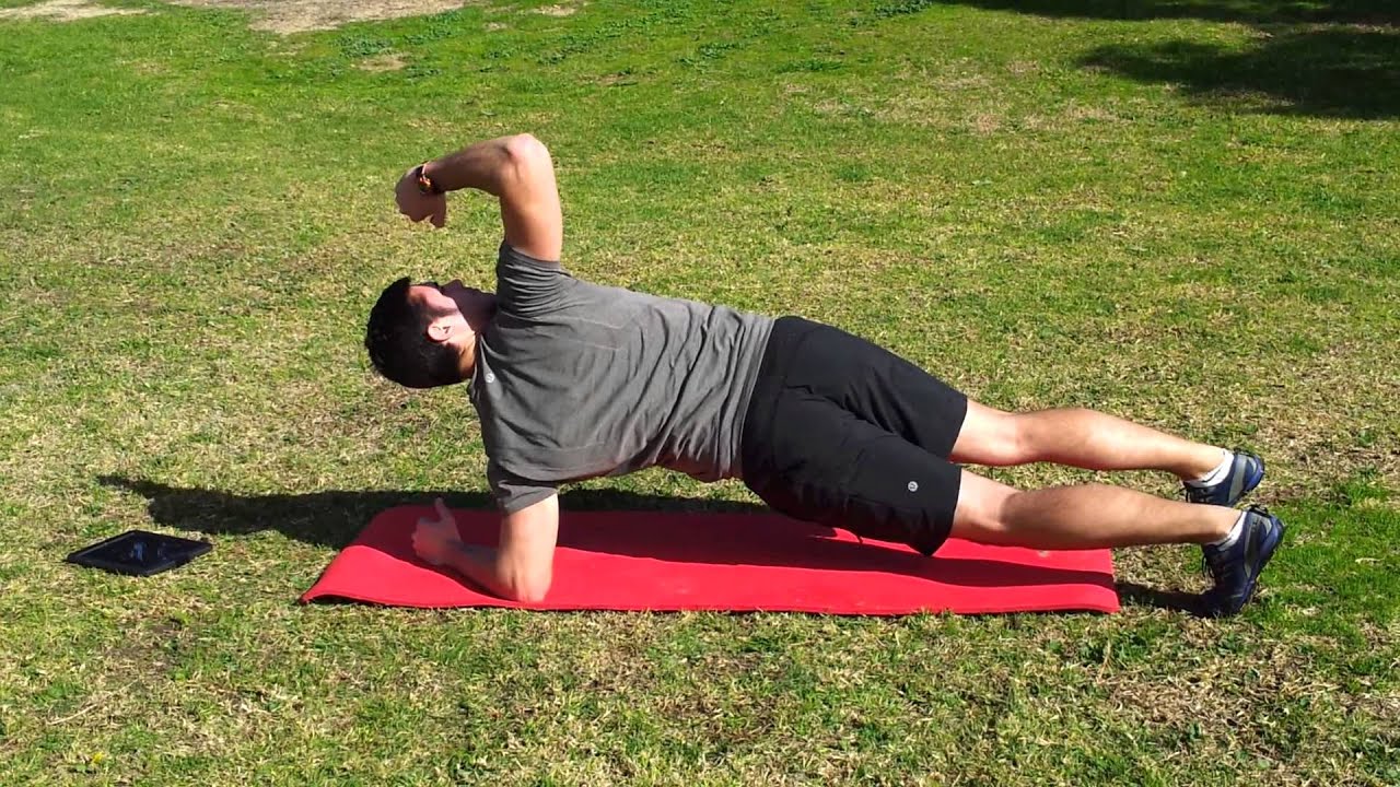 Plank with Rotation - YouTube